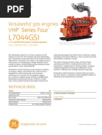 Waukesha VHP L5794gsi Product Sheet | PDF | Engines | Exhaust Gas