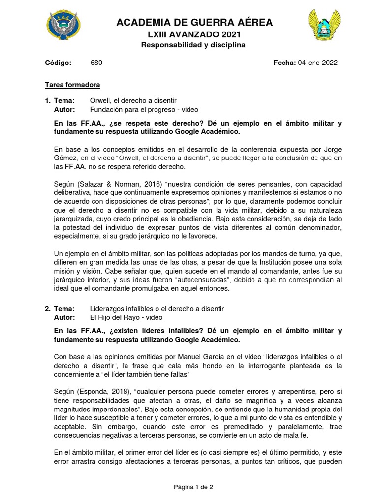 El Derecho A Disentir | PDF