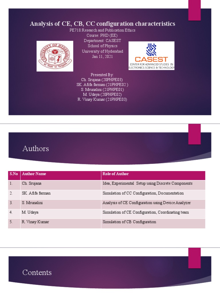 CE, CB, CC Characteristics of Transistor | PDF | Bipolar Junction ...