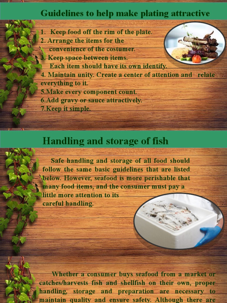 Guidelines To Help Make Plating Attractive | PDF | Cooking, Food & Wine
