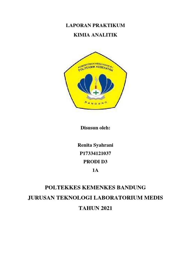 Renita Syahrani D31A LAPORAN PRAKTIKUM KATION DANA ANION | PDF