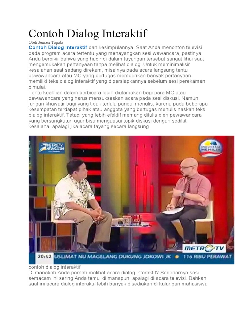 Contoh Dialog Interaktif Pdf