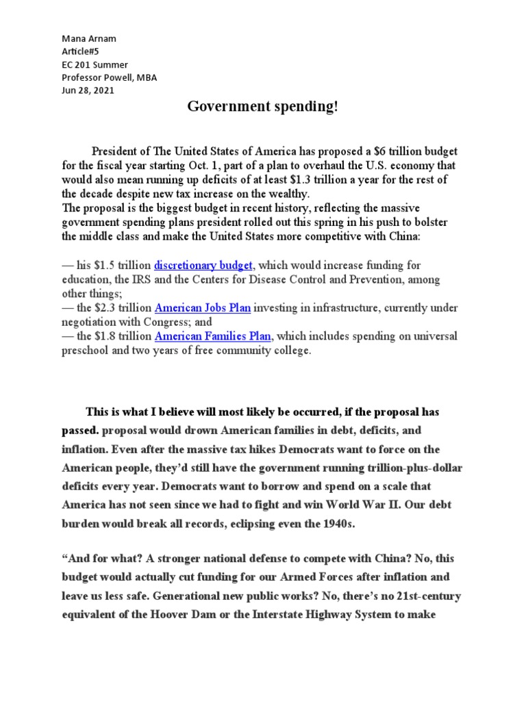 Government Spending | PDF | Deficit Spending | Government Spending