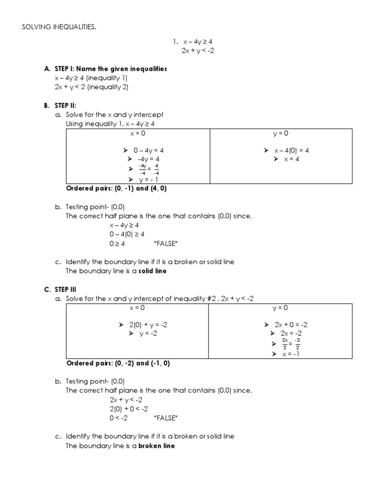 Solving Inequalities #1 | PDF | Theoretical Computer Science | Applied Mathematics