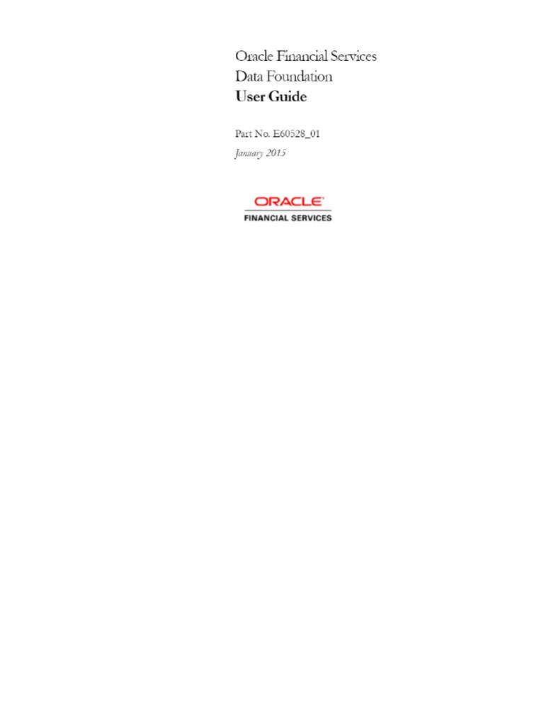 Oracle Financial Services Data Foundation User Guide Release 8.0 ...