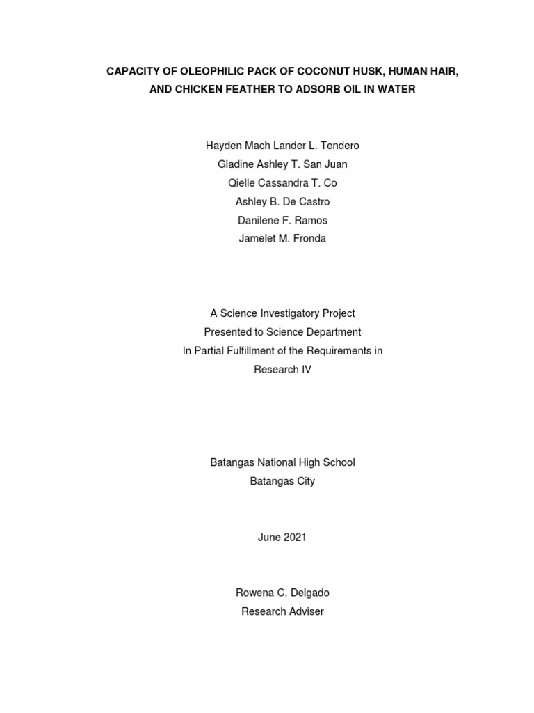 Sip Write Up Maxwell Group 1 | PDF | Adsorption | Waste
