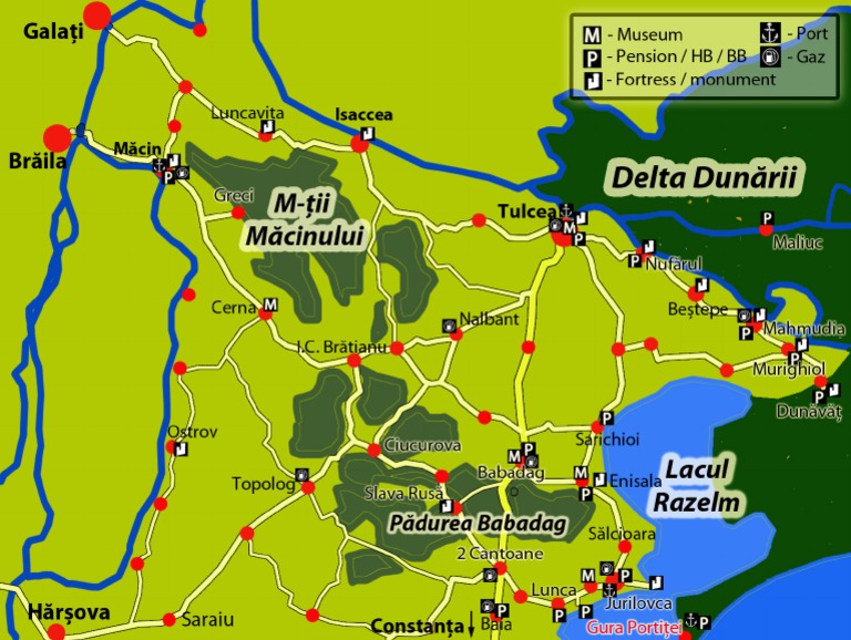 Harta Județul Tulcea | PDF