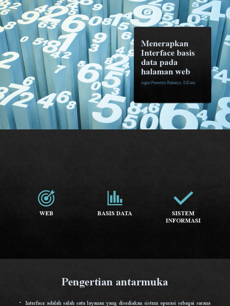 Menerapkan Interface Basis Data Pada Halaman Web | PDF | Teknologi & Rekayasa