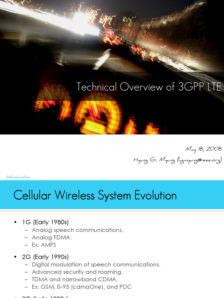 3gpp LTE Overview | PDF | 3 G | Mimo