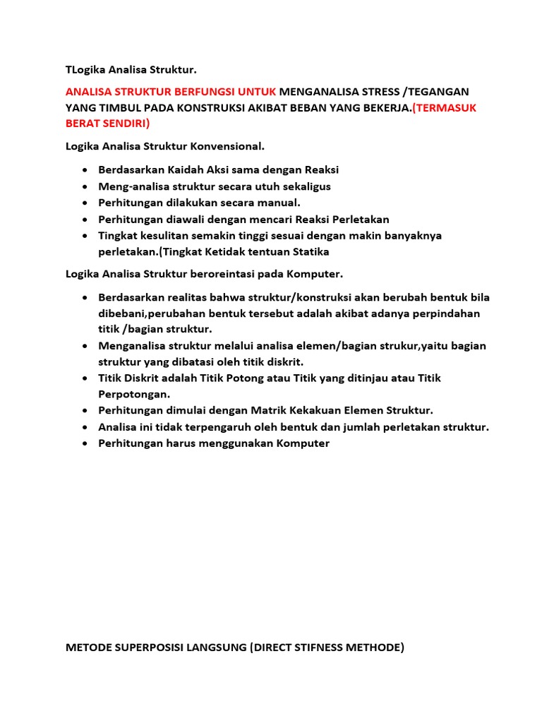 Materi Kuliah Anstruk 3 | PDF | Metode & Bahan Ajar