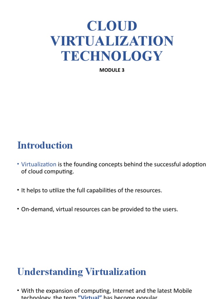 Cloud Virtualization Technology | PDF | Virtualization | Virtual Machine