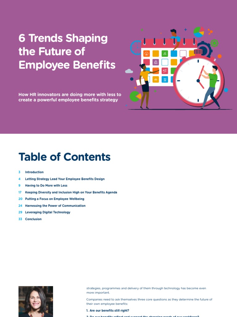 6 Trends Shaping The Future of Employee Benefits | PDF | Employee ...