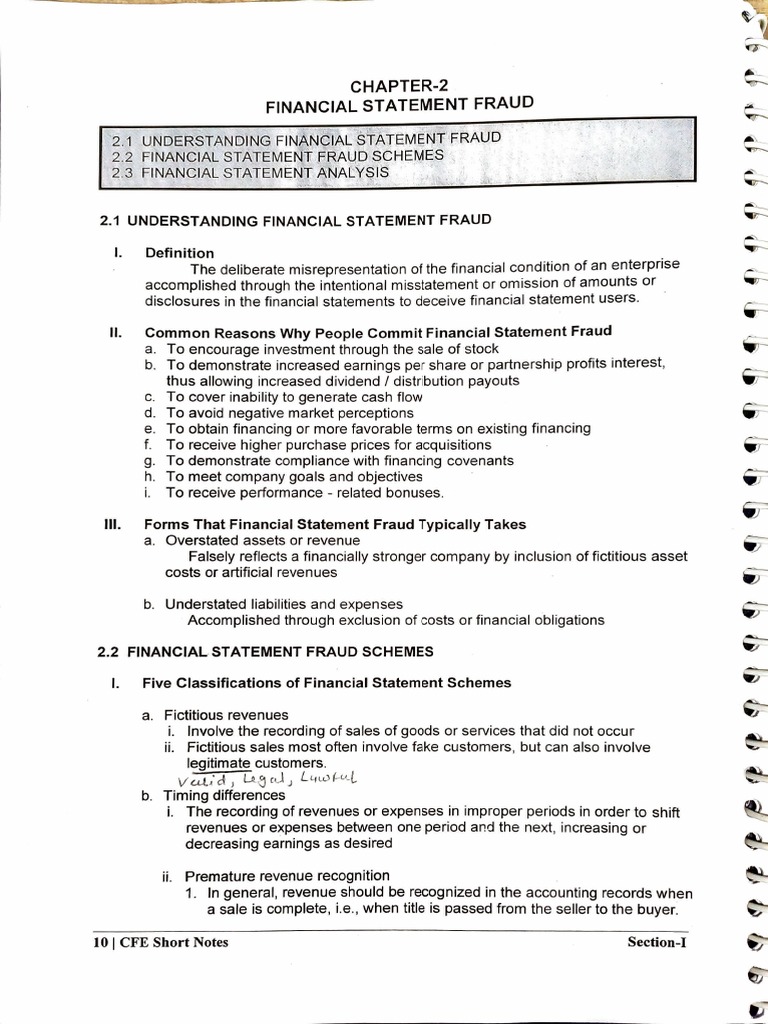 Financial Statement Fraud | PDF | Expense | Revenue