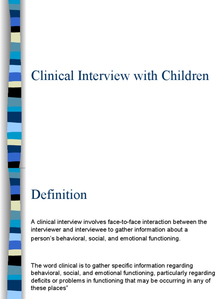 Clinical Interview | PDF