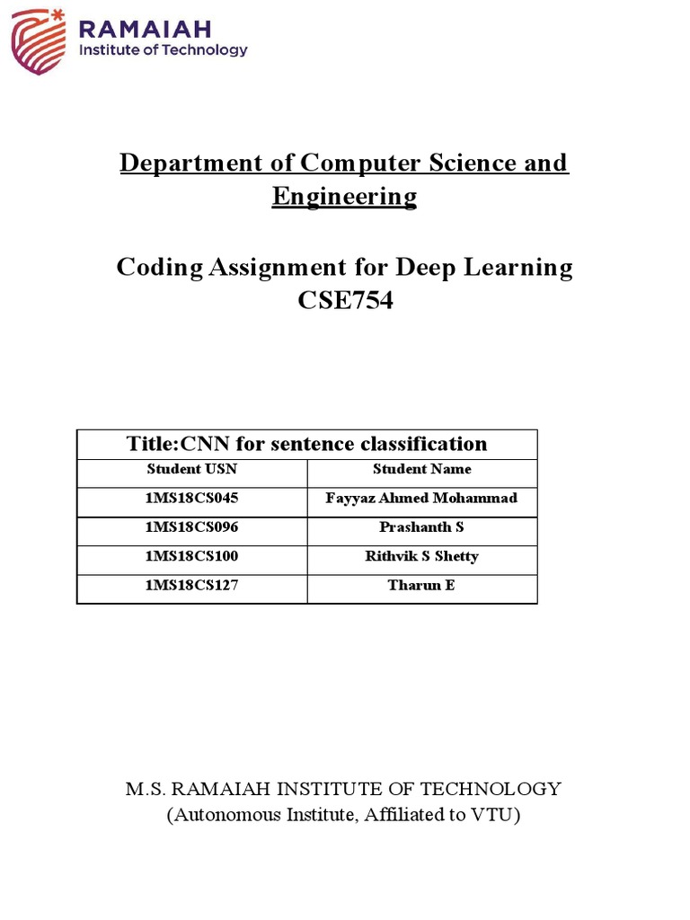 Deep Learning Report | PDF | Deep Learning | Statistical Classification