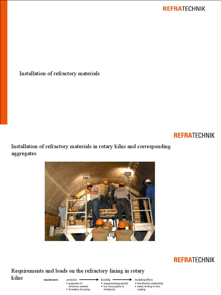 1.. Installation of Refractories | PDF | Refractory | Brick