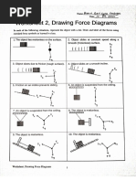 Worksheet 2, Drawing Force Diagrams | PDF