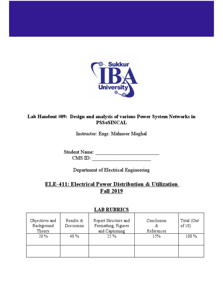 Introduction To PSS SINCAL (Lab 08-Part 02) | PDF | Voltage | Transformer