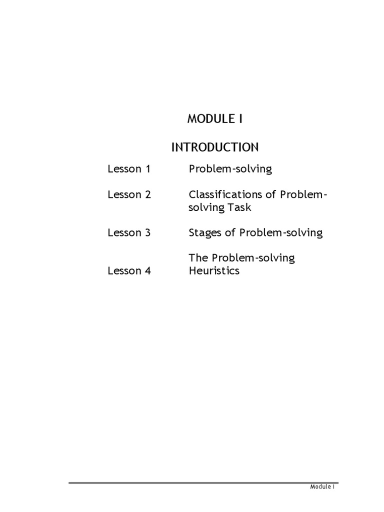 Module 1 Problem Solving Ryan Cerveza | Download Free PDF | Heuristic ... Module 1 Problem Solving Ryan Cerveza | Download Free PDF | Heuristic ...