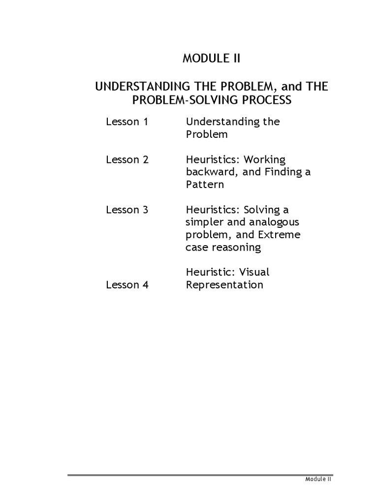Understanding Problems and Heuristics | PDF | Triangle | Heuristic