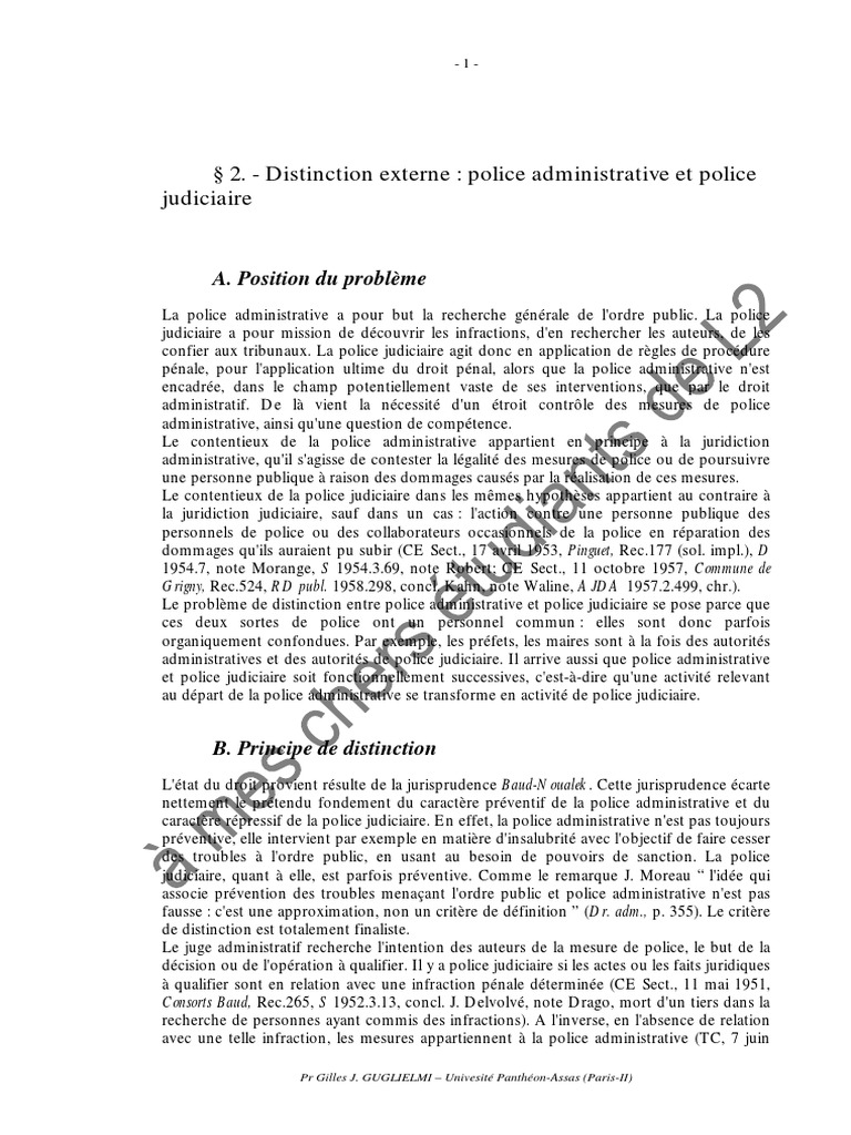 Police | PDF | Compétence | Police