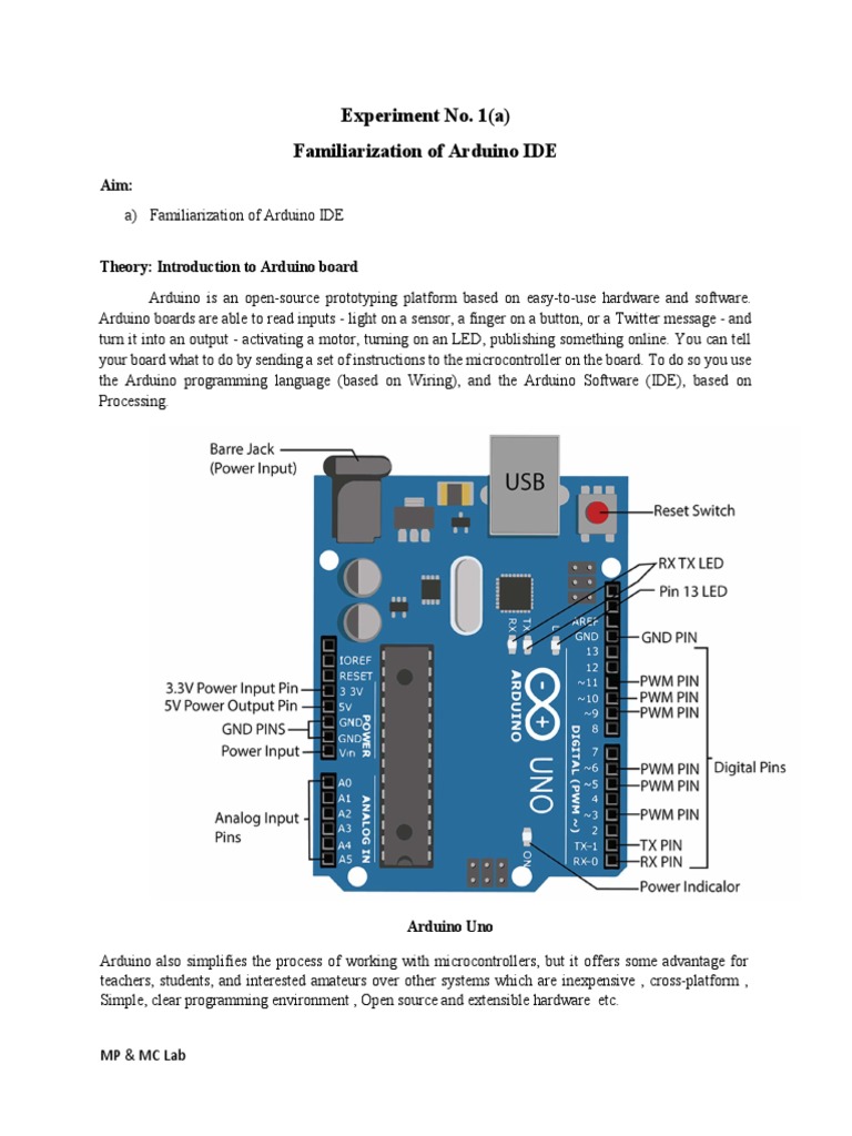MP Lab - Arduino Expts | PDF | Arduino | Liquid Crystal Display