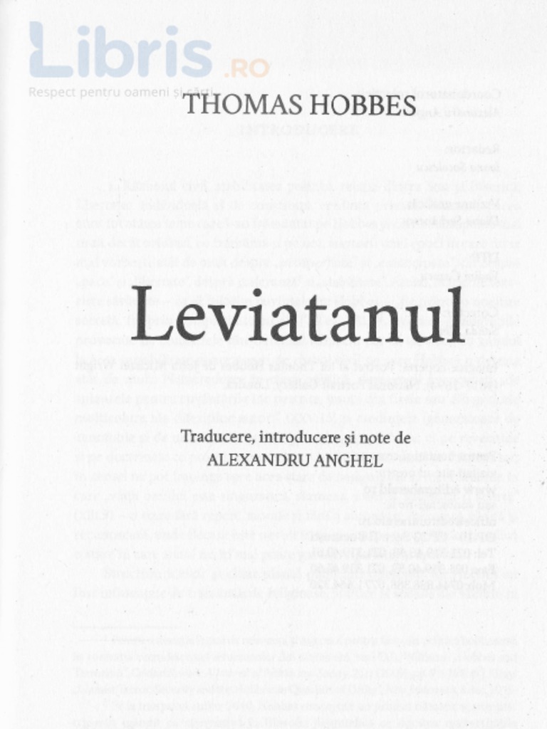 Leviatanul - Thomas Hobbes | PDF