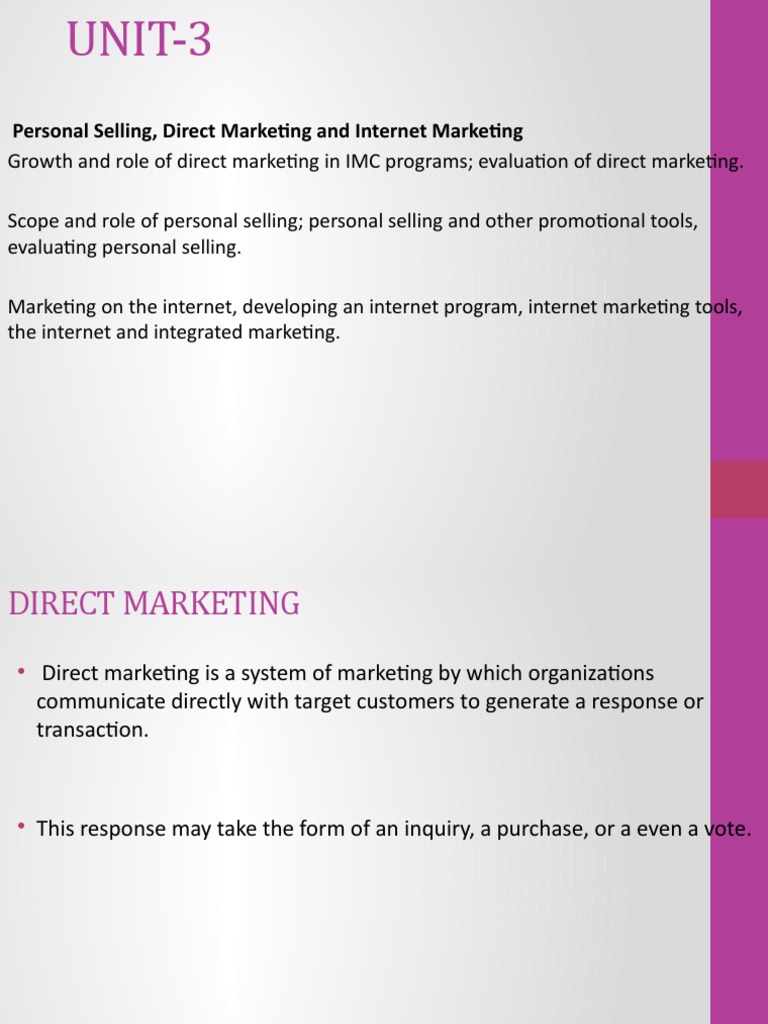 Imc Unit-3 | PDF | Online Advertising | Search Engine Marketing