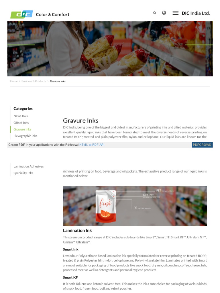 Get Water-Based Packaging Inks and Flexible Packaging Inks | PDF ...