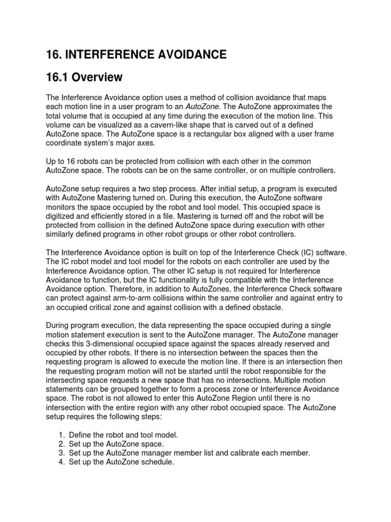 R557 Interference Avoidance Ver.7.50P | PDF | Robot | Robotics