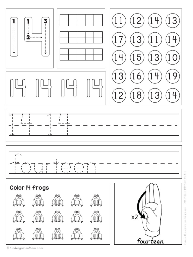 Numberworksheet 14 | PDF