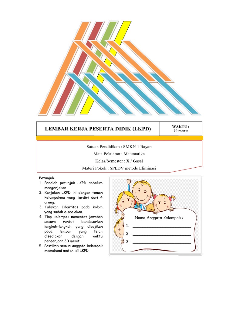 LKPD Supervisi SPLDV | PDF