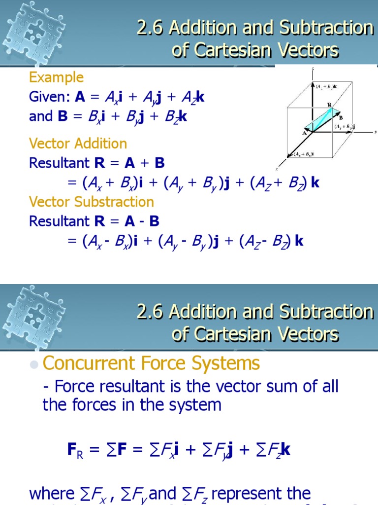 Free Vectors Statics Pdf Euclidean Vector Cartesian Coordinate System
