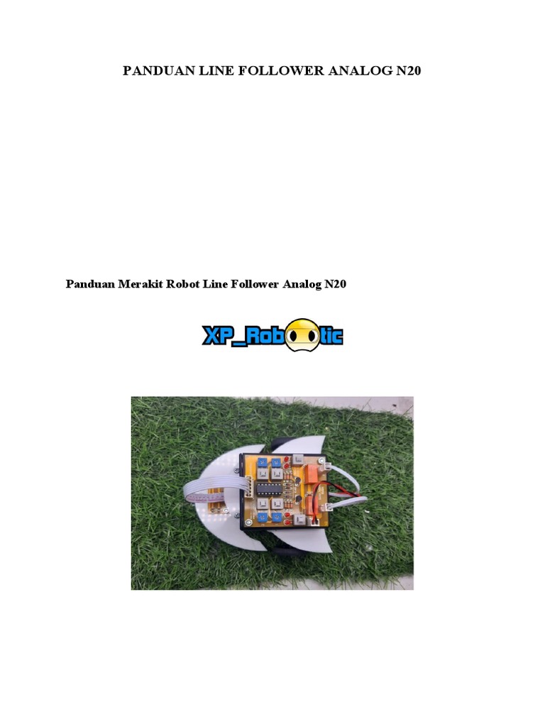 Panduan Line Follower Analog N20 | PDF