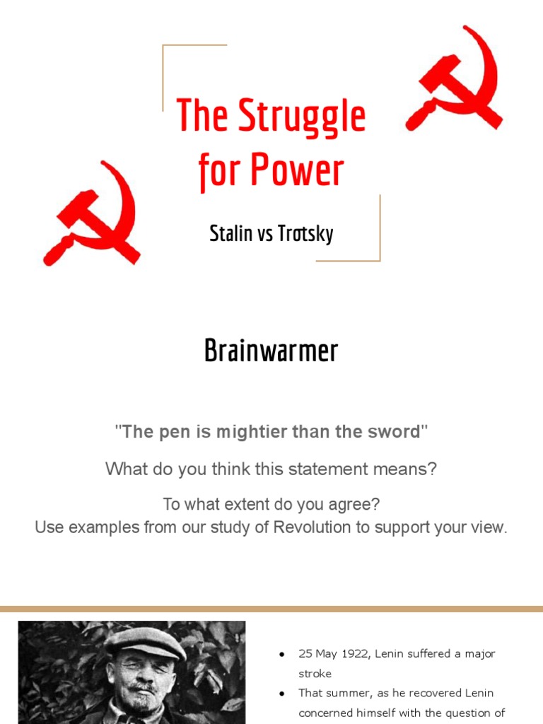 21 - 22 Lenins Testament The Power Struggle | PDF | Leon Trotsky ...