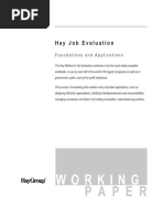 Hay Job Evaluation | PDF | Evaluation | Risk