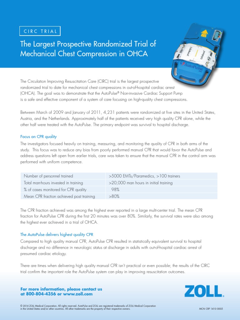 Circ Trial Flyer | PDF | Cardiopulmonary Resuscitation | Cardiology