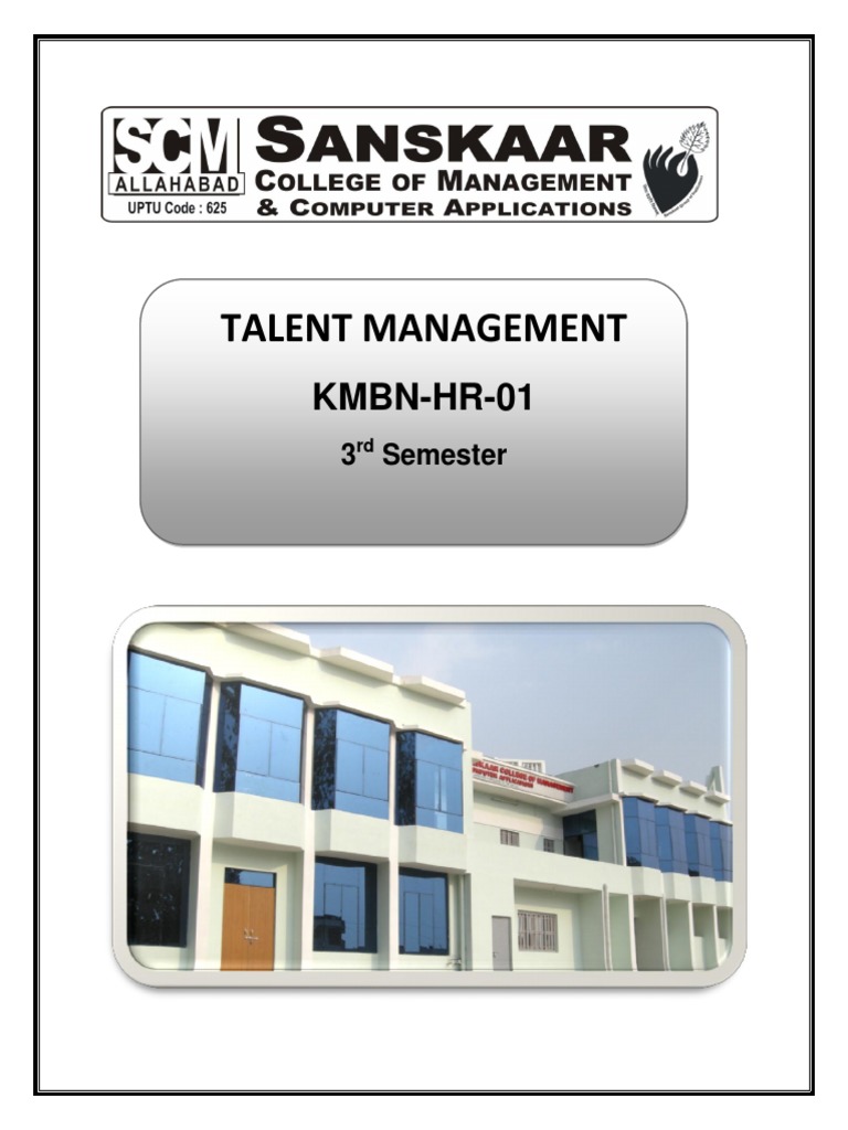 HR (Talent Management) III Sem Complete Note | PDF | Talent Management ...