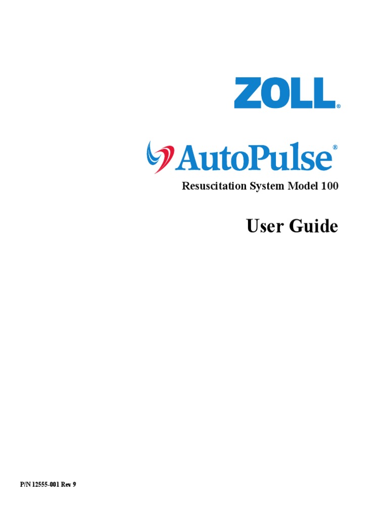 AutoPulse System User Guide | PDF | Rechargeable Battery