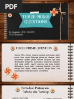 Three Prime Questions | PDF | Gaya Hidup