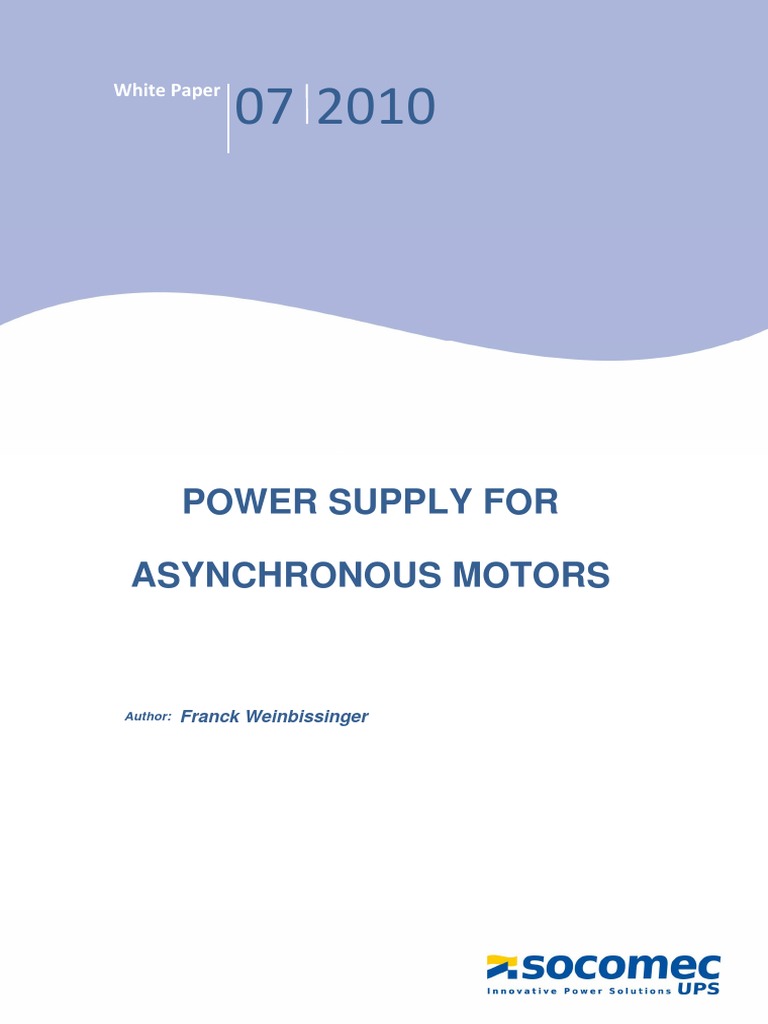 Asynchronous Motors EN | PDF | Electric Motor | Rectifier
