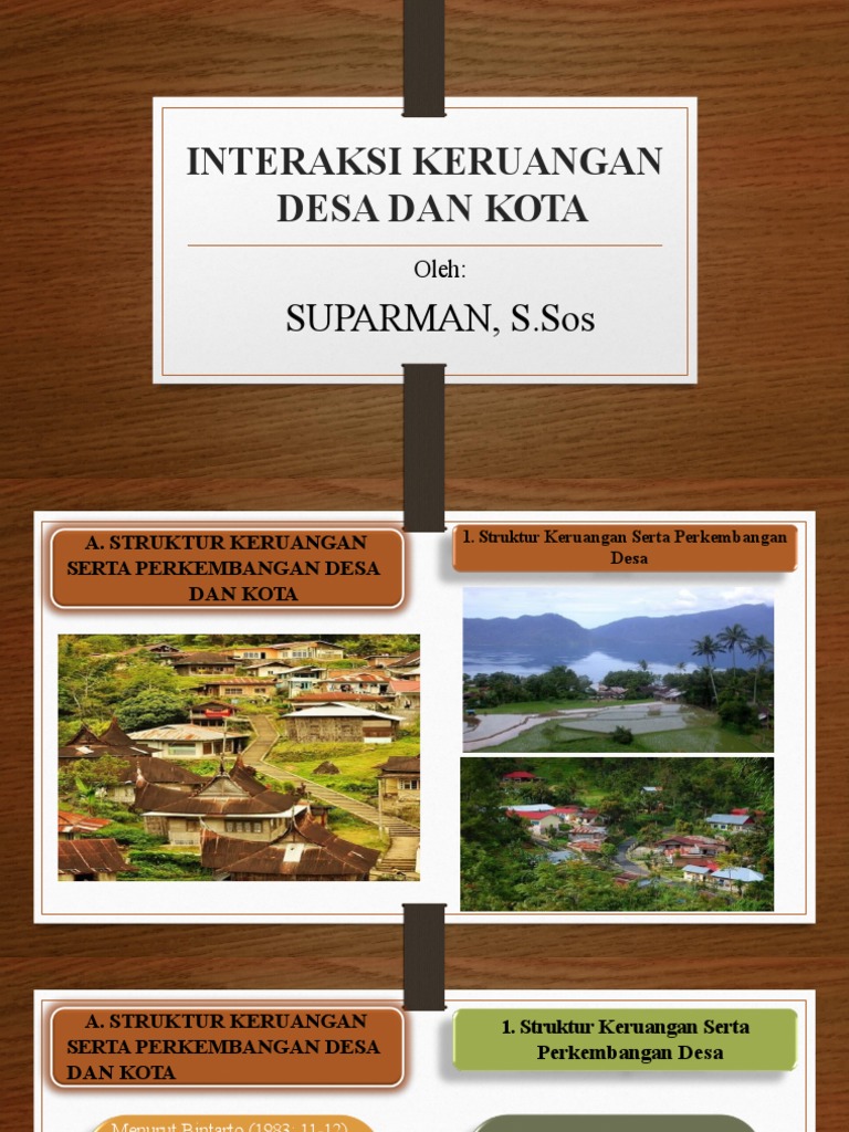 KD 3.2 Interaksi Keruangan Desa Dan Kota | PDF