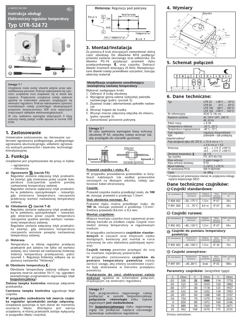 Utr 20 Instrukcja | PDF