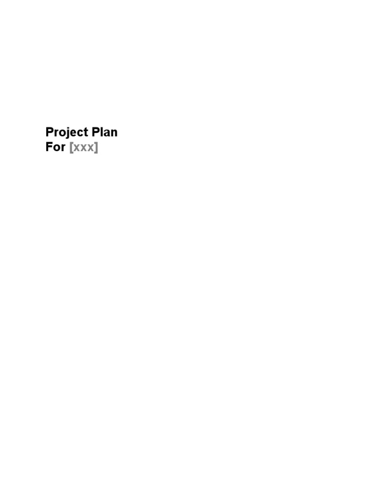 Project Plan Template | PDF | Business | Information Science