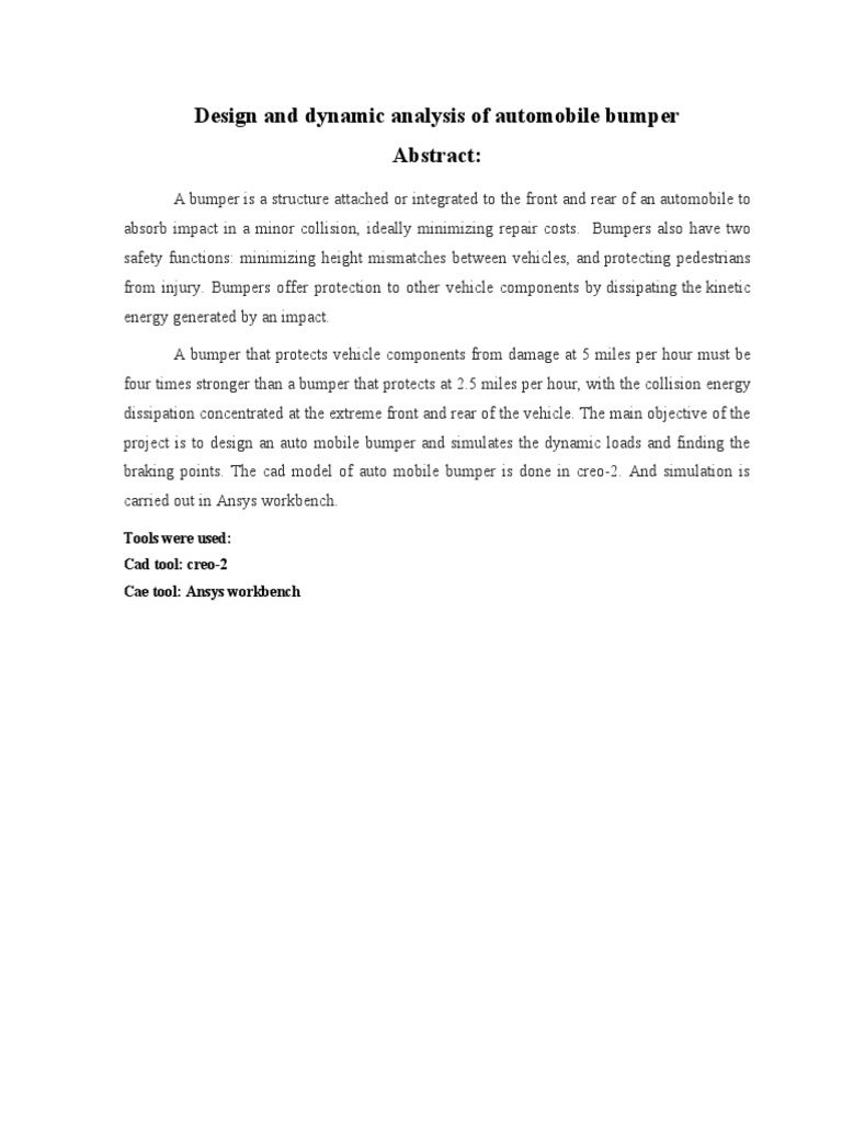 Car Bumper | PDF | Computer Aided Design | Nanoparticle
