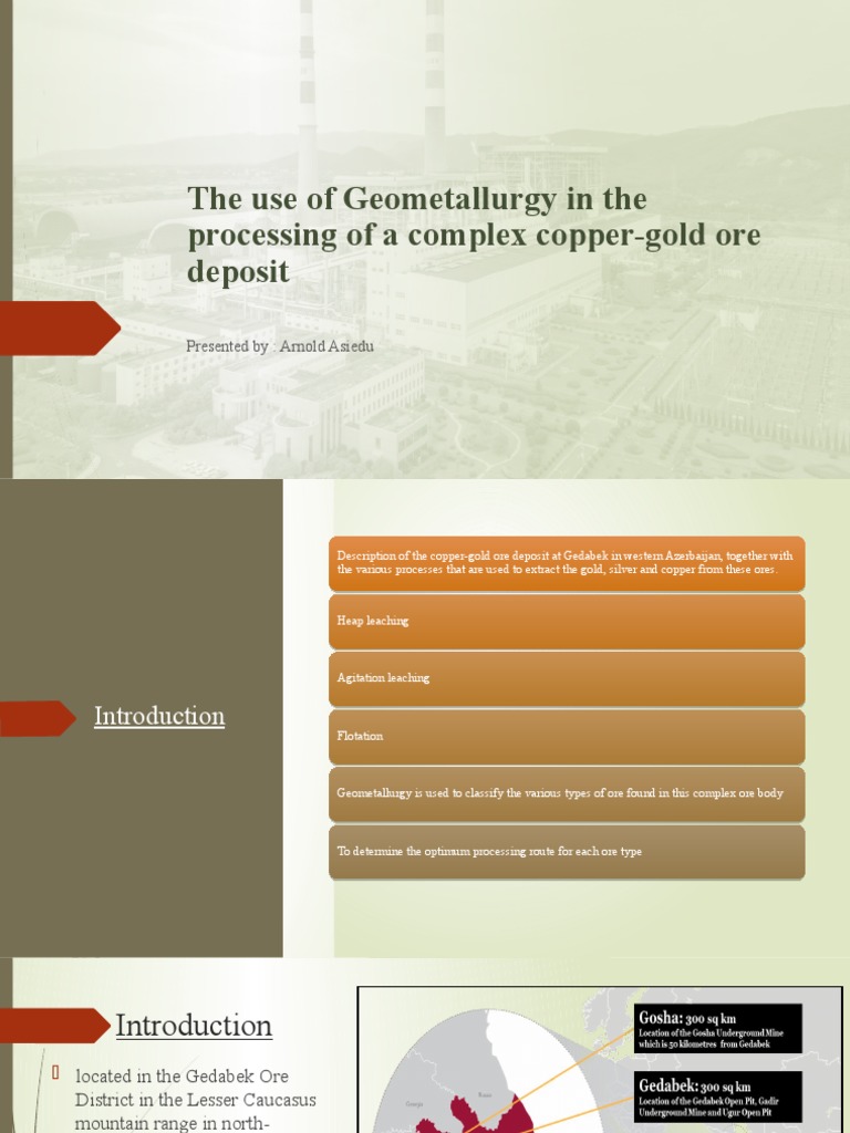 Geometallurgy And Mineral Processing Presentation 2021 Pdf Ore