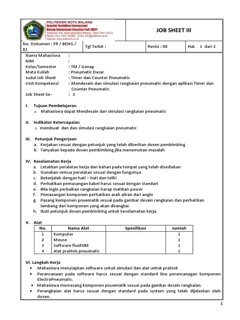JOB SHEET 3 PNMTK | PDF | Komputer | Teknologi & Rekayasa