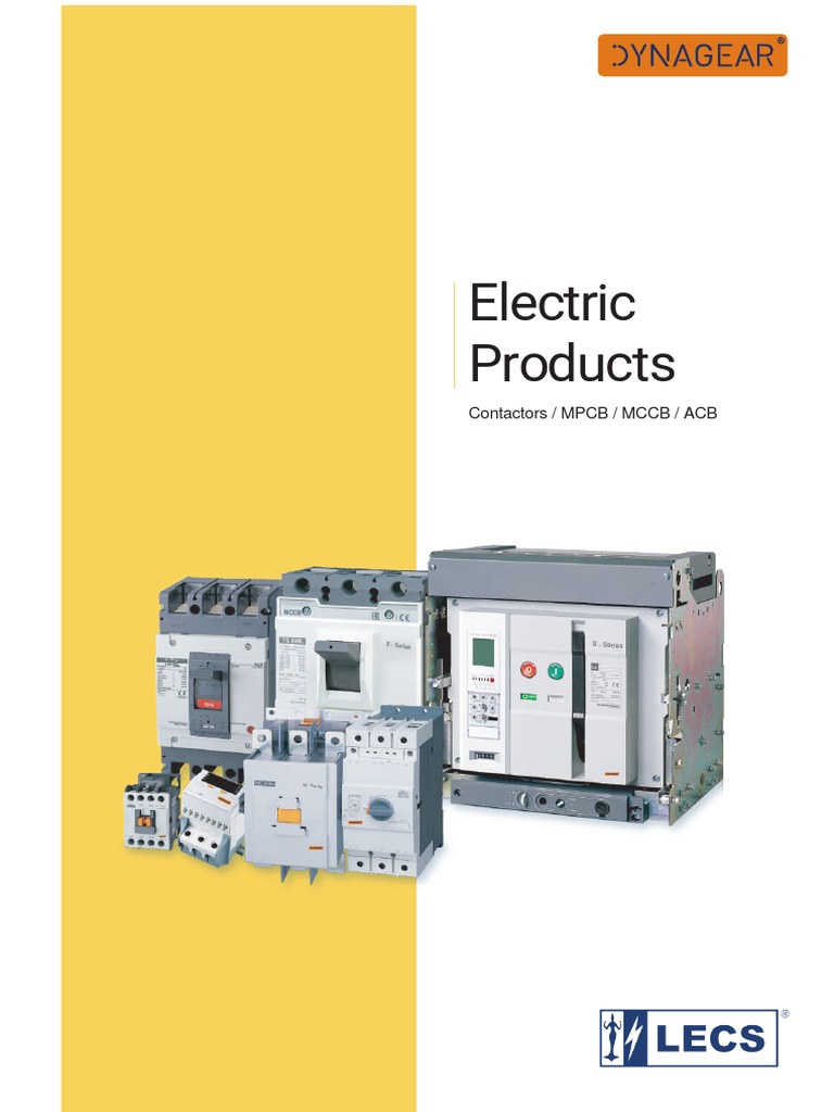 Electric Products: Contactors / MPCB / MCCB / ACB | PDF | Relay ...