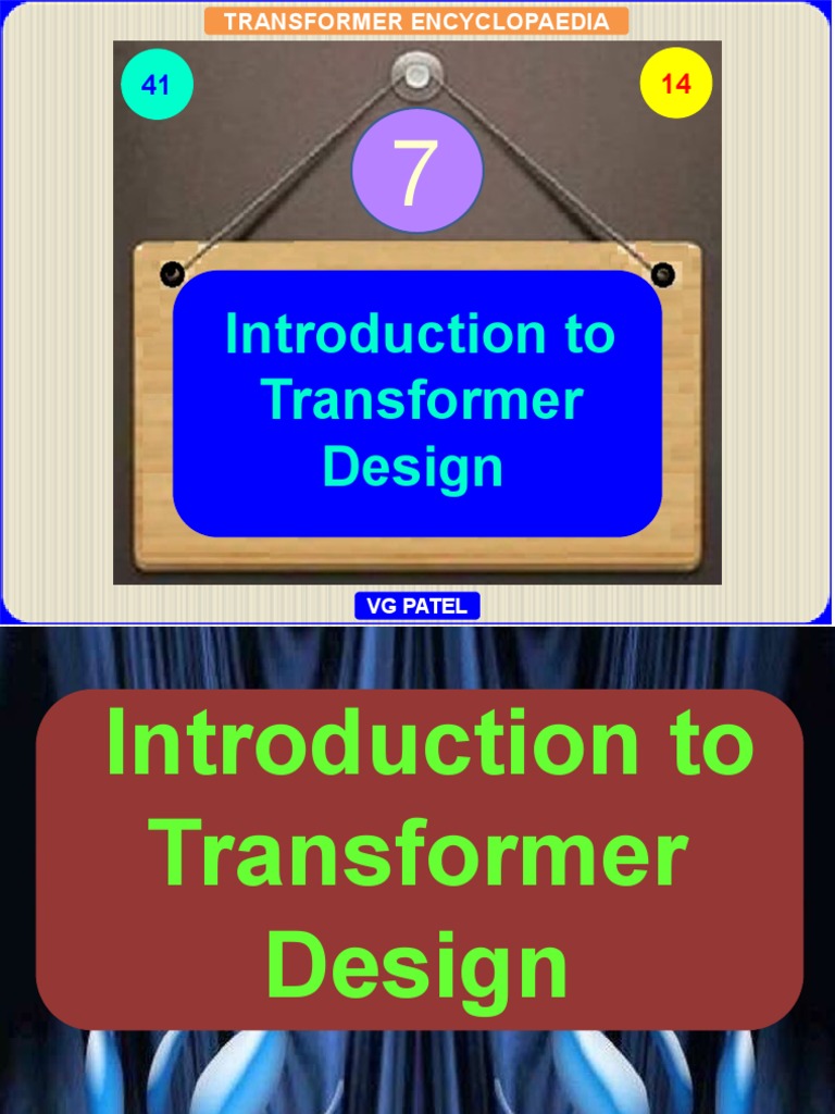 (A) Design - Introduction To Transformer Design | PDF | Transformer ...