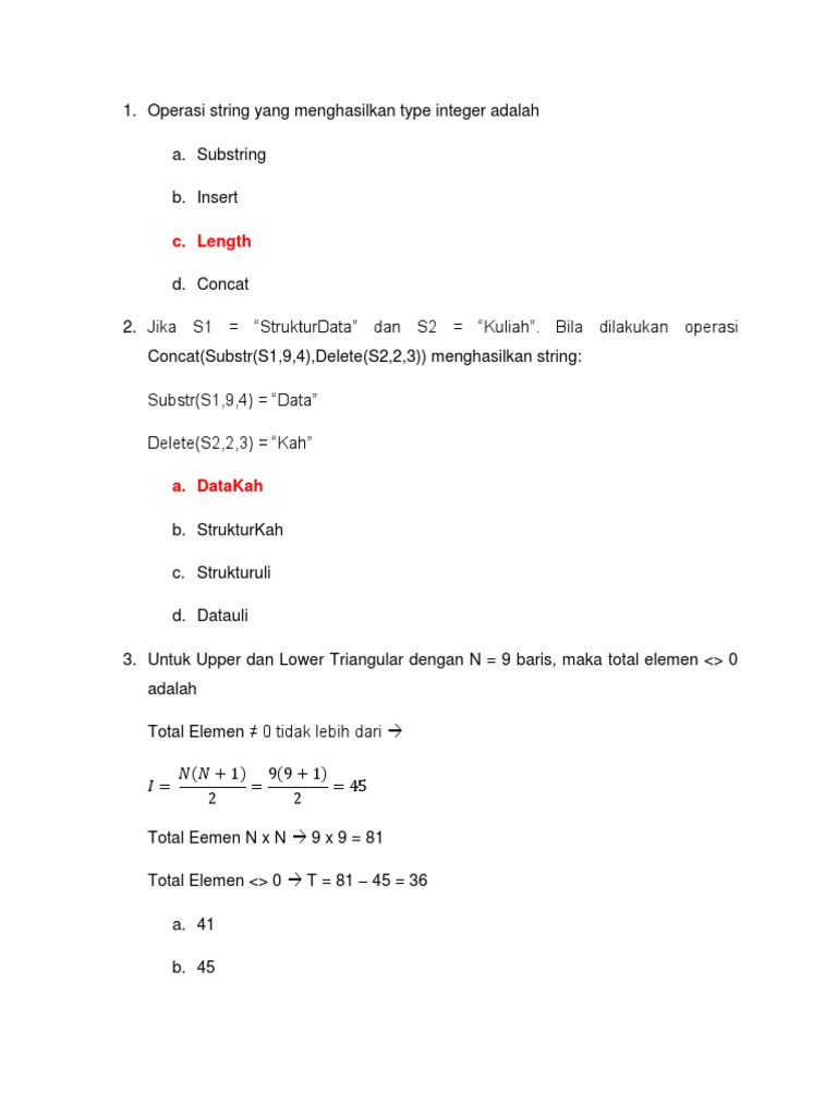 Operasi dan Struktur Data dalam Pemrograman | PDF | Metode & Bahan Ajar